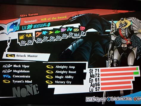 Satanael Build Thoughts Rpersona5