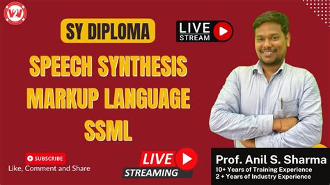 Msbte Sy Diploma Speech Synthesis Markup Language Ssml Youtube
