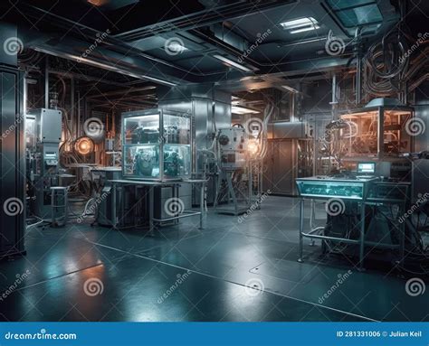AIpowered Lab With Simulations And Experiments Stock Photo CartoonDealer Com