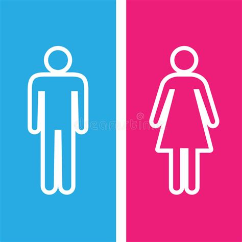 男人和妇女洗手间签署伟大为所有使用 Eps10开花橙色模式缝制的rac Ric缝的镶边修整向量墙纸黄色 库存例证 插画 包括有 人们