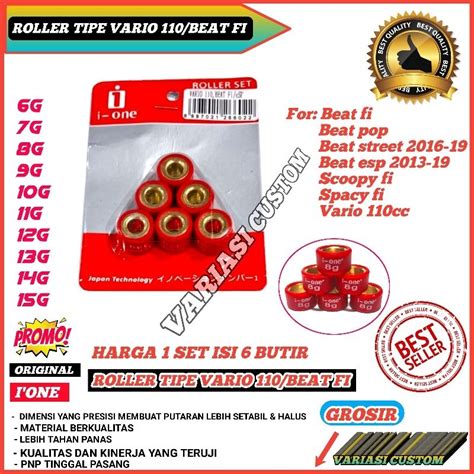 Jual Roller Roler Loler Ruler Luler Racing Bf Beat Fi Esp Street Pop Vario 110 Karbu Scoopy
