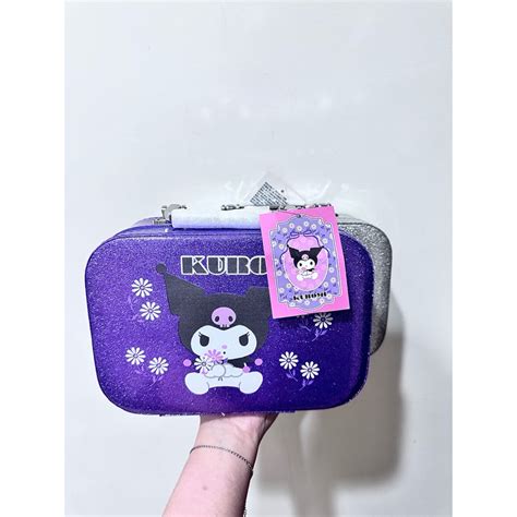正版三麗鷗酷洛米 庫洛米 Hello Kitty珠寶盒 化妝箱 手提箱 收納箱 收納盒 蝦皮購物