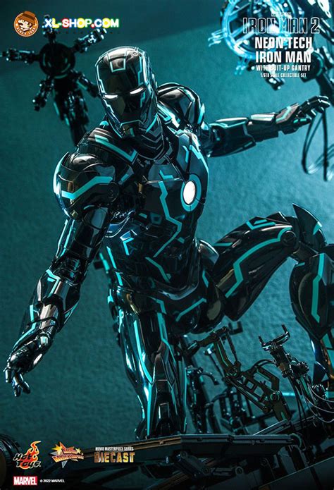 Hot Toys Mms672d50 Iron Man 2 16th Scale Neon Tech Iron Man With