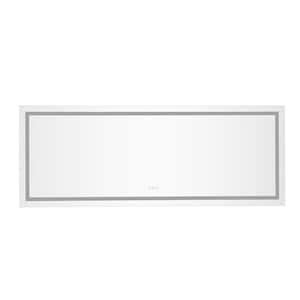 Andrea 84 In W X 40 In H Large Rectangular Frameless High Lumen LED
