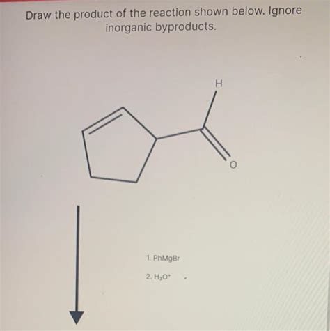 Solved Draw The Product Of The Reaction Shown Below Ignore Chegg