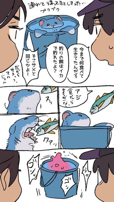 モルモットなのかサメなのか かぶーむちゃっく さんのマンガ ツイコミ 仮