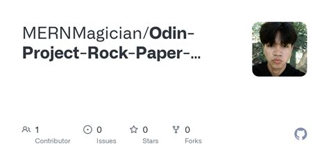 Github Noobprogramer08odin Project Rock Paper Scissor