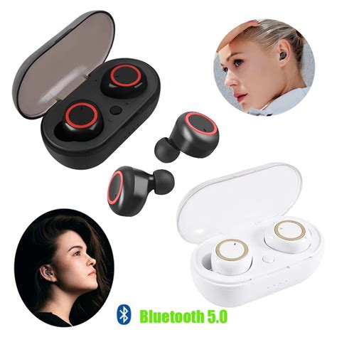 Fone De Ouvido Sem Fio Tws Mini 1 to 2 Bluetooth Twins Stereo Com Cabo Flexível Shopee Brasil