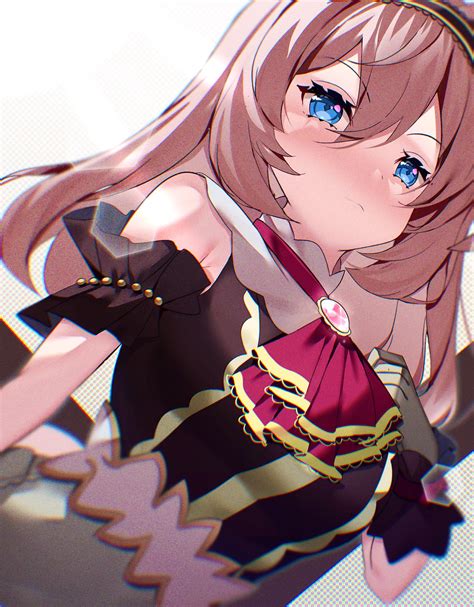 Safebooru 1girl Animal Ears Ascot Bangs Black Hairband Blue Eyes