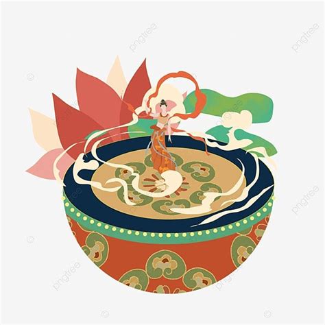 Dunhuang Feixian Micro Landscape Dunhuang Flying Fairy Buddhism PNG