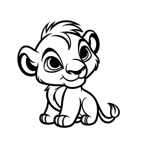 Coloriage Dessine Le Roi Lion Gratuit Dessin Gratuit à Imprimer
