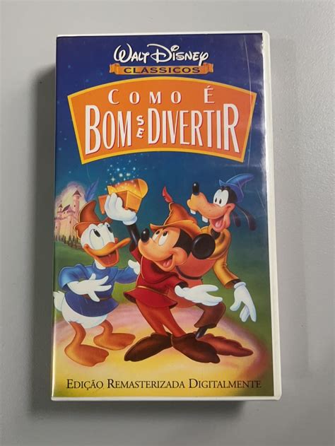 Fita Vhs Disney Como É Bom Se Divertir Filme e Série Disney Usado