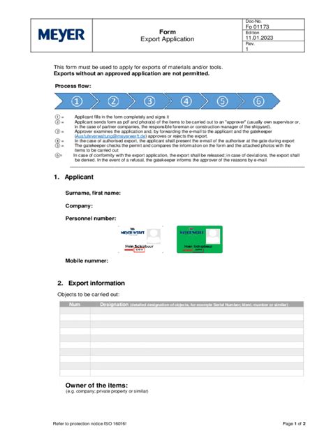 Fillable Online Import Export Permit Applications And Declarations Fax