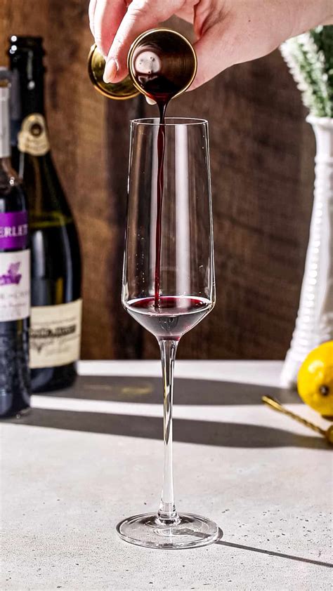Kir Royale Champagne And Blackcurrant Cocktail