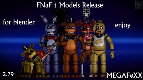 Blender Free Inaccurate Fnaf 1 Models 279 Only