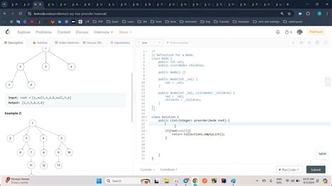 589 N Ary Tree Preorder Traversal Youtube