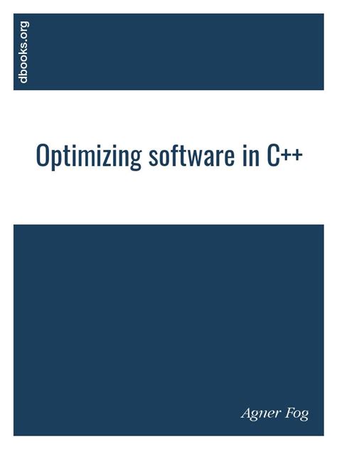 Optimizing Software In C G4nzk Mk Ju Rao