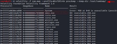 Memory Forensics Using Volatility Framework Hacking Articles
