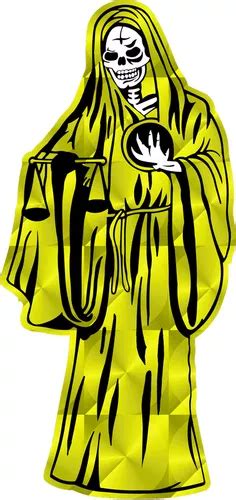 Calcomania Sticker Santa Muerte Religioso 2 Efx Moto Auto
