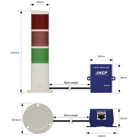 Ssl Akcp Sensor Status Licht Bellequip