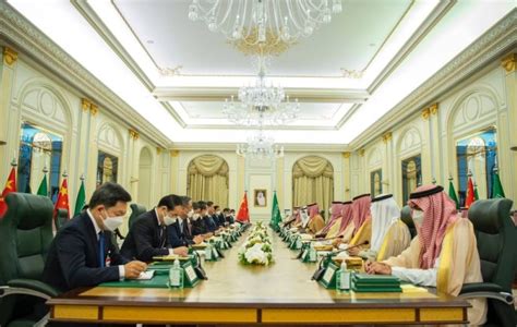 بالصور والفيديو ولي العهد والرئيس الصيني يعقدان جلسة مباحثات رسمية في