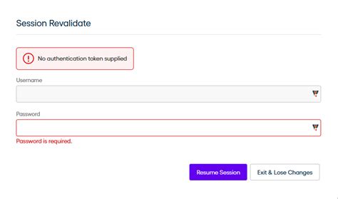Confirmweb Session Expiry And Revalidate Errors