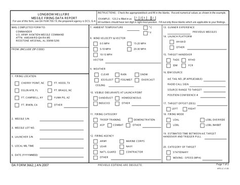 Da Form 3662 Fill Out Sign Online And Download Fillable Pdf