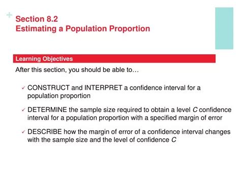 Ppt Section 8 2 Estimating A Population Proportion Powerpoint Presentation Id 5642946