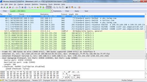 Wireshark Shows Ssdp Protocol For Request And Not Tcp Protocol