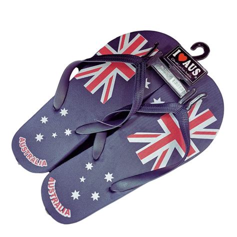 Australian Flag Thongs Aussie Ts Allanson Souvenirs