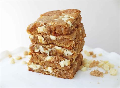 Browned Butter White Chocolate Blondies Modern Honey