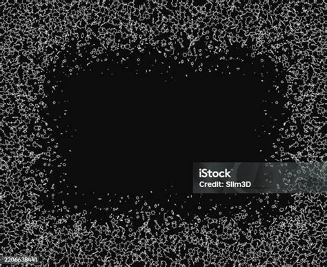 흰색 점이 있는 검은색 배경입니다 점들이 배경 전체에 흩어져 있습니다 배경이 비어 있고 다른 요소가 없습니다 거친 필름 효과에 대한 스톡 벡터 아트 및 기타 이미지 Istock