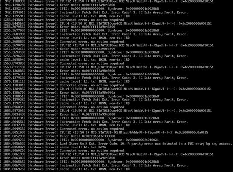 Solved Hardware Errors Every ~5 Minutes Eventually Reboots Itself
