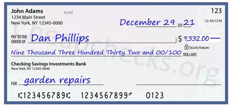 How To Write A Check For 9332 Dollars Cheap Checks