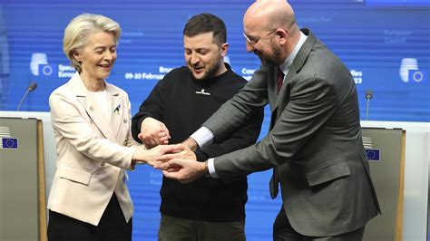 Zelenskyj I Enskilda Möten Med Eu Ledare Hoppas På Mer Vapen