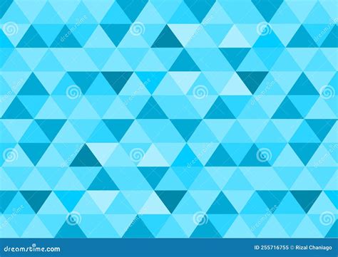 Vector Image Gradient Blue Triangle For Background Stock Illustration Illustration Of Pattern