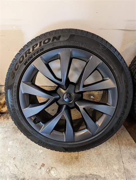 Sold 4 Tesla Model X Oem Cyberstream 20 Winter Wheels And Tires