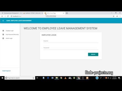 Online Leave Management System In Php Free Source Code