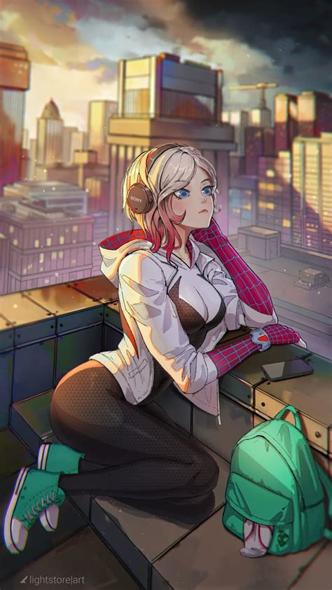 Spider Gwen Fanart Spiderman Art Marvel Spider Gwen Spiderman And