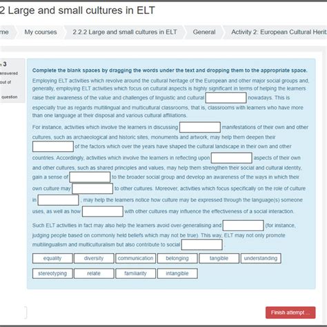 An Example Of A Gap Filling Activity Download Scientific Diagram