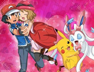 Amourshipping Going To Alola By Hikariangelove On Deviantart Pokemon Ash And Serena Pokemon