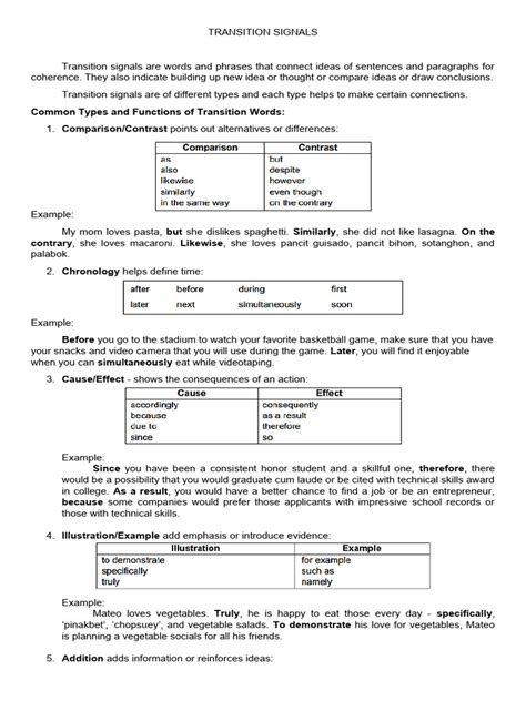 Transition Signals G8m4q1 Pdf