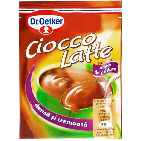 Ciocolata Calda Dr Oetker Cioco Latte 25 G Aroma Alune De Padure