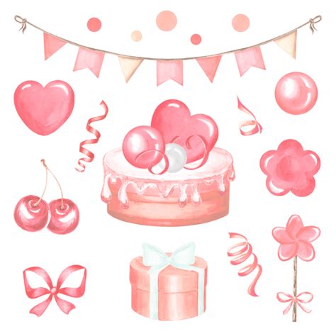 Birthday Elements Pngs For Free Download