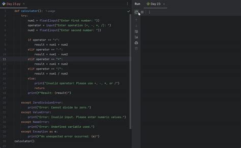Anirudhan Valsan On Linkedin Pythoncodingchallenge Day23 Calculator Pythonerrorhandling