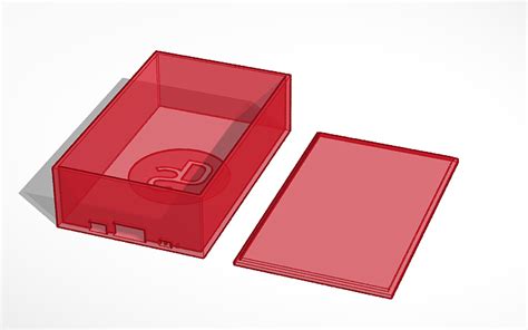 3d Design With Logo Powerbank Box 2mm Tinkercad