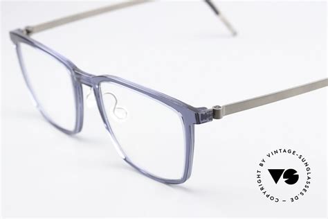 Glasses Lindberg 1260 Acetanium Large Vintage Frame Blue