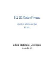 Understanding Random Processes: Course Overview and Insights | Course Hero