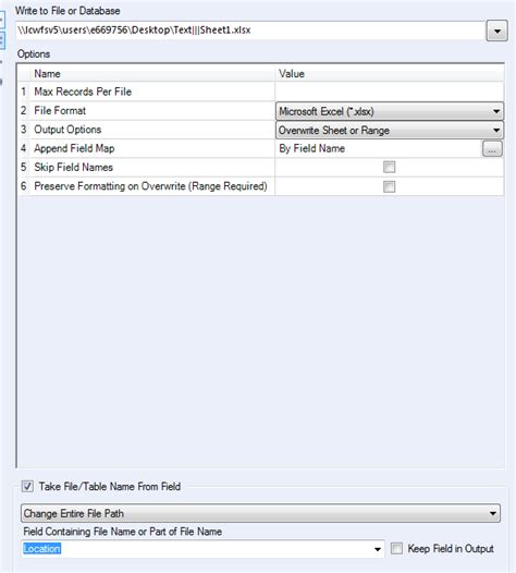 Workflow Output As Different Sheets In One Excel S Alteryx Community