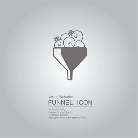 Premium Vector Creative Design Of The Funnel Isolated On Grey